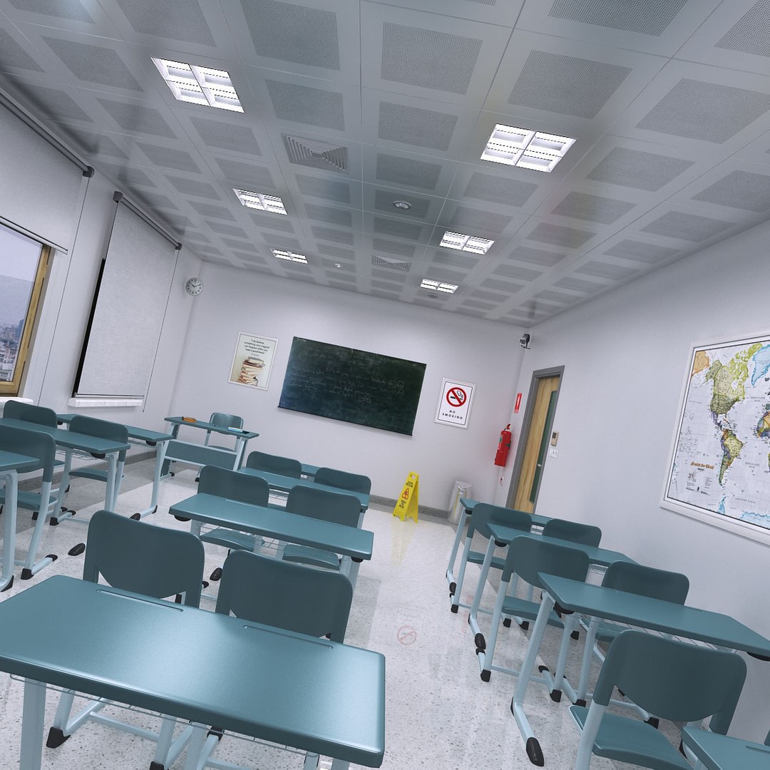 3D Classroom Class Room - TurboSquid 1339371