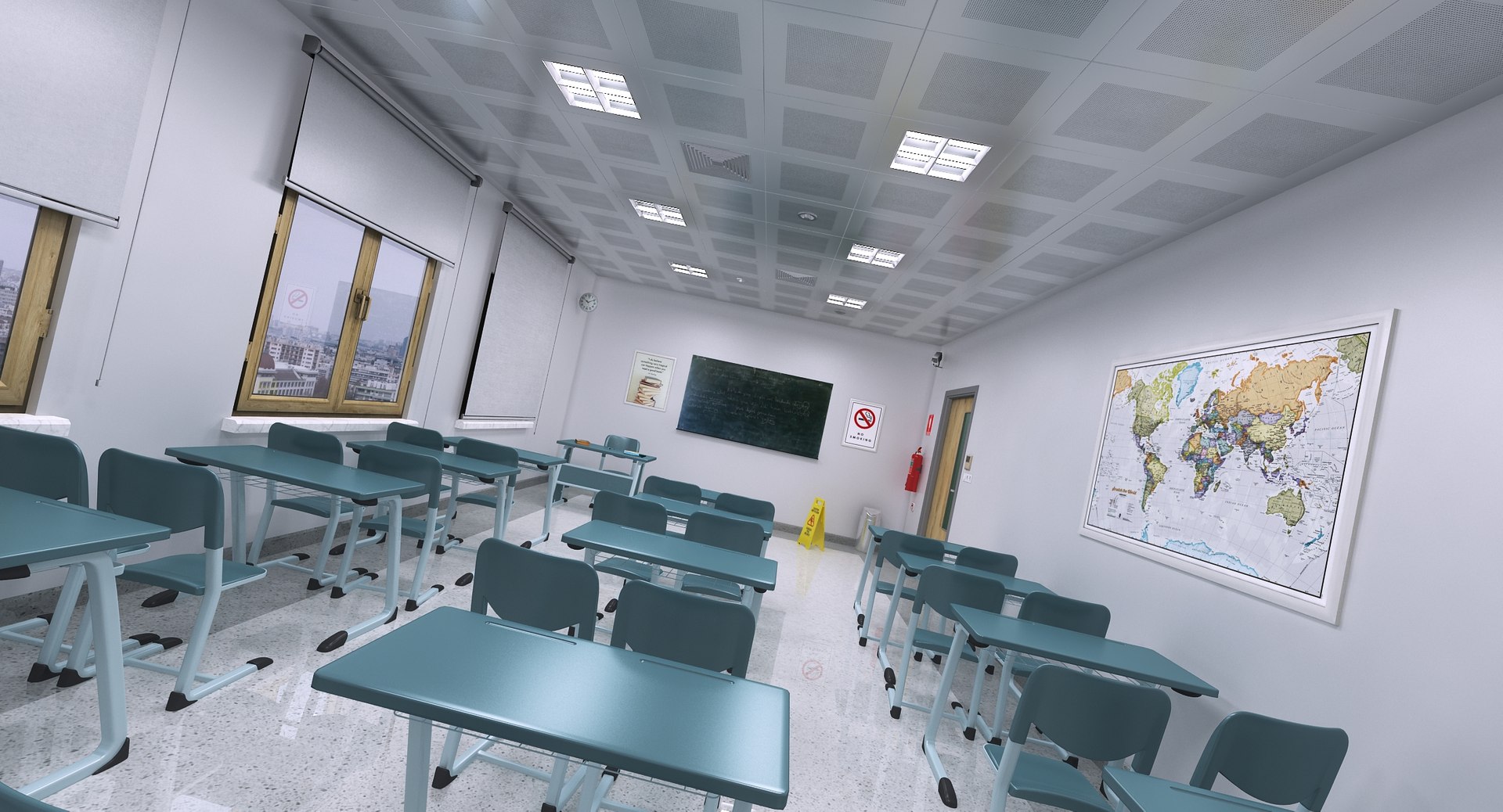 3D Classroom Class Room - TurboSquid 1339371