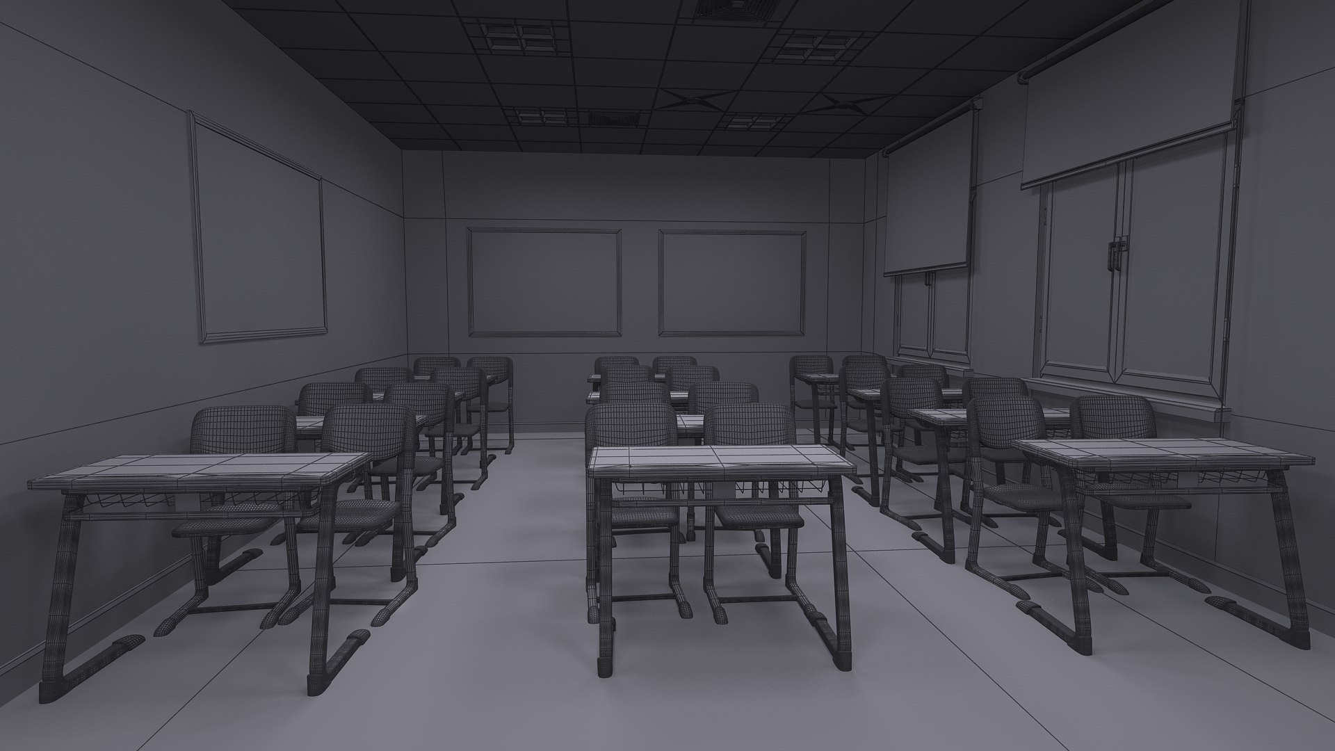 3D Classroom Class Room - TurboSquid 1339371
