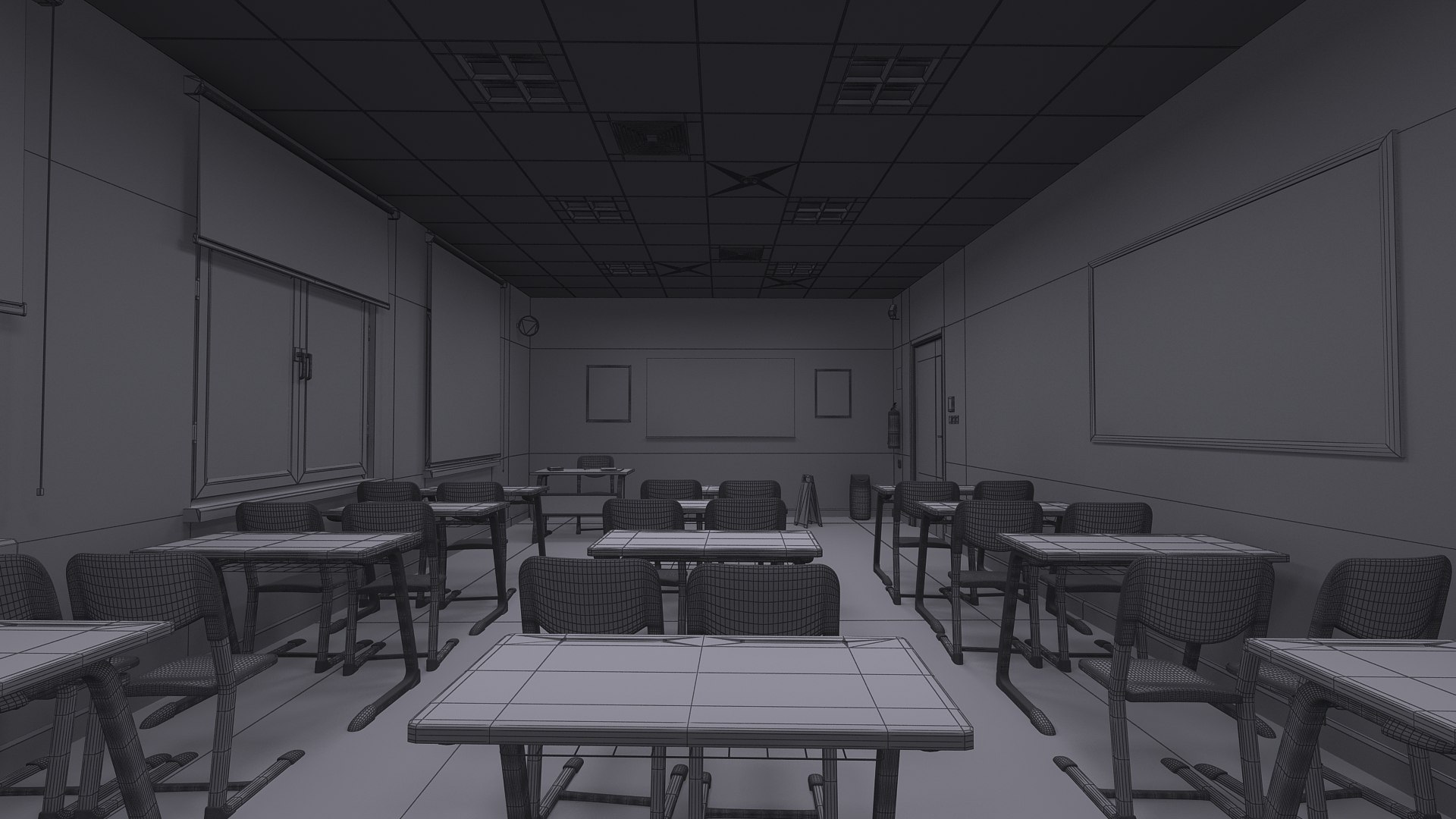 3D Classroom Class Room - TurboSquid 1339371