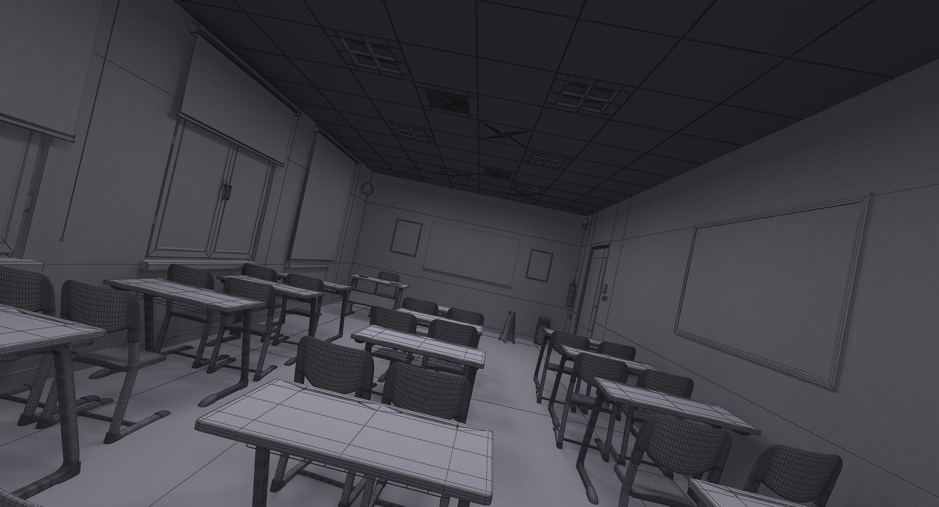 3D Classroom Class Room - TurboSquid 1339371