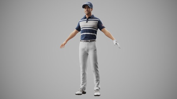 modelo 3d Jugador de golf - TurboSquid 1722081