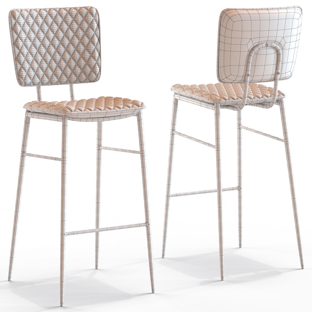 3D Cult Furniture Elgin Stool Model - TurboSquid 2173342