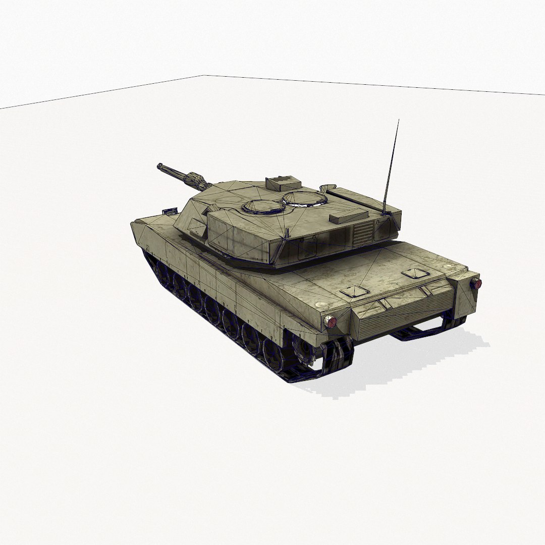 3d Model M1 Abrams Battle Tank