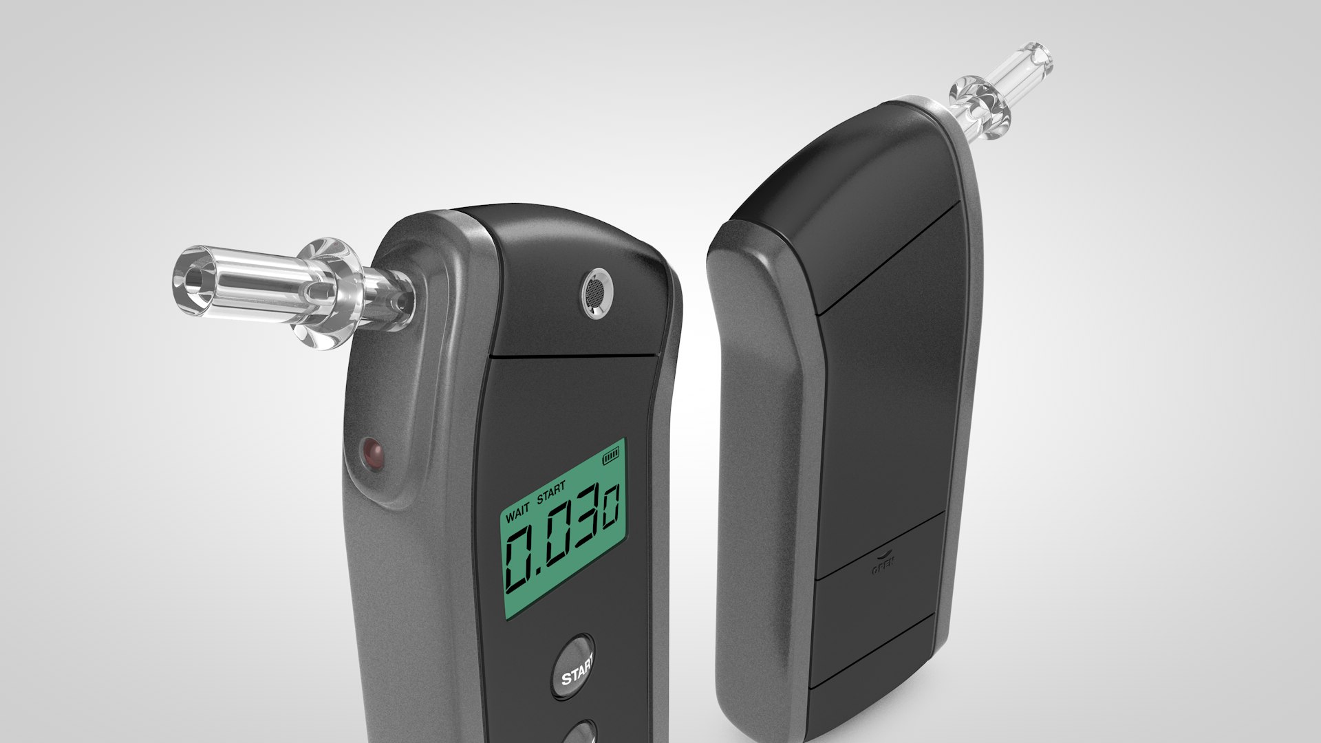 3d Breathalyzer Breath Model