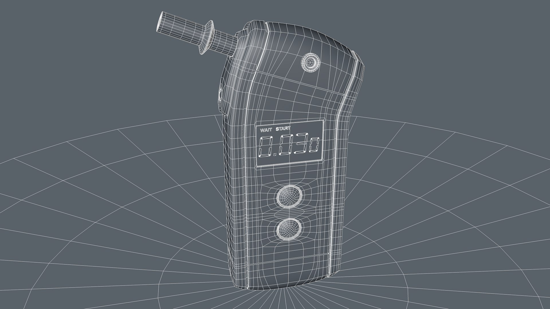 3d Breathalyzer Breath Model
