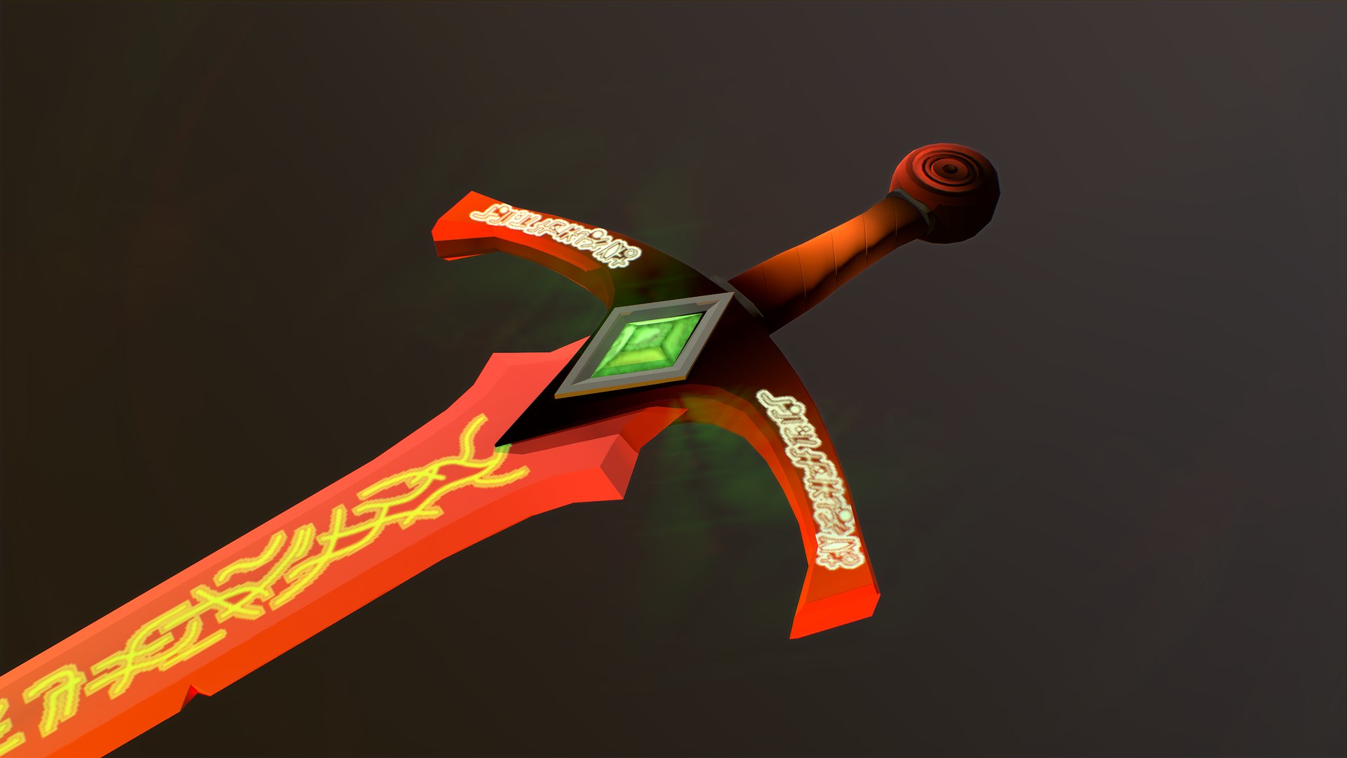 Handpainted Hell Sword 3D Model - TurboSquid 1960367