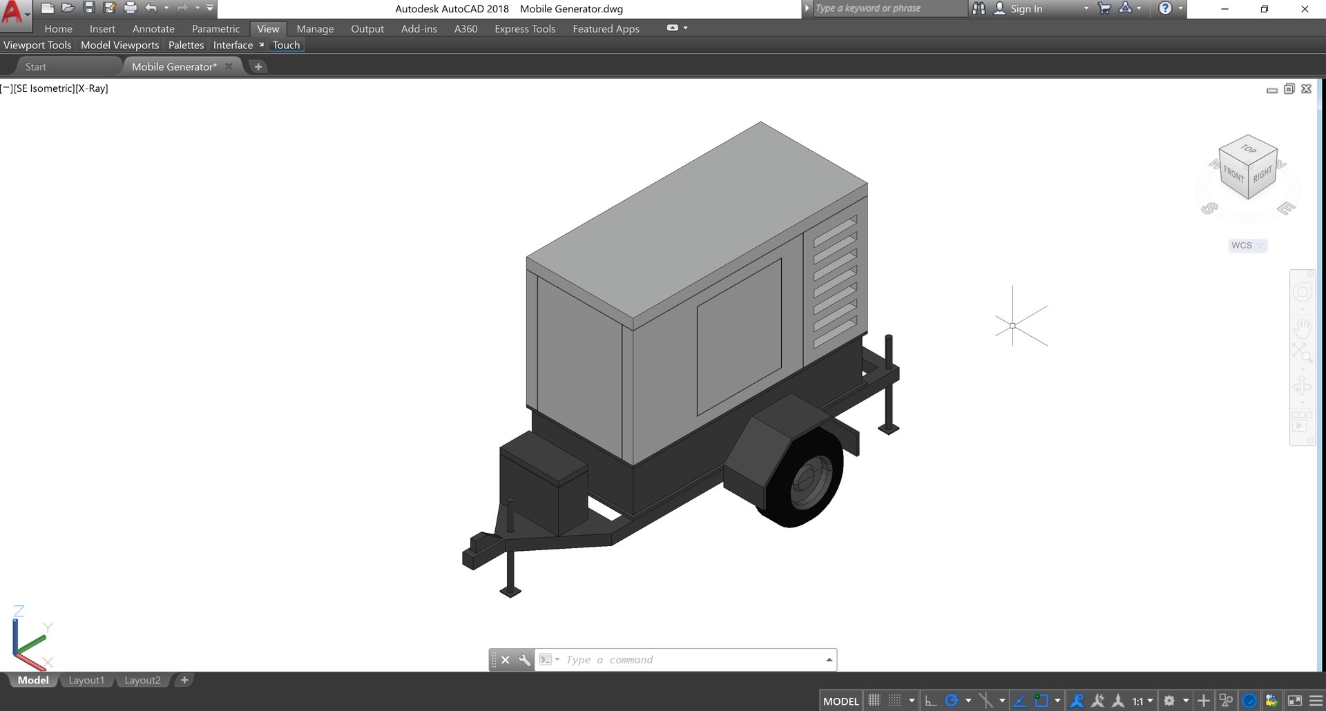 3D Model Towable Mobile Generator - Revit Family - TurboSquid 1823131
