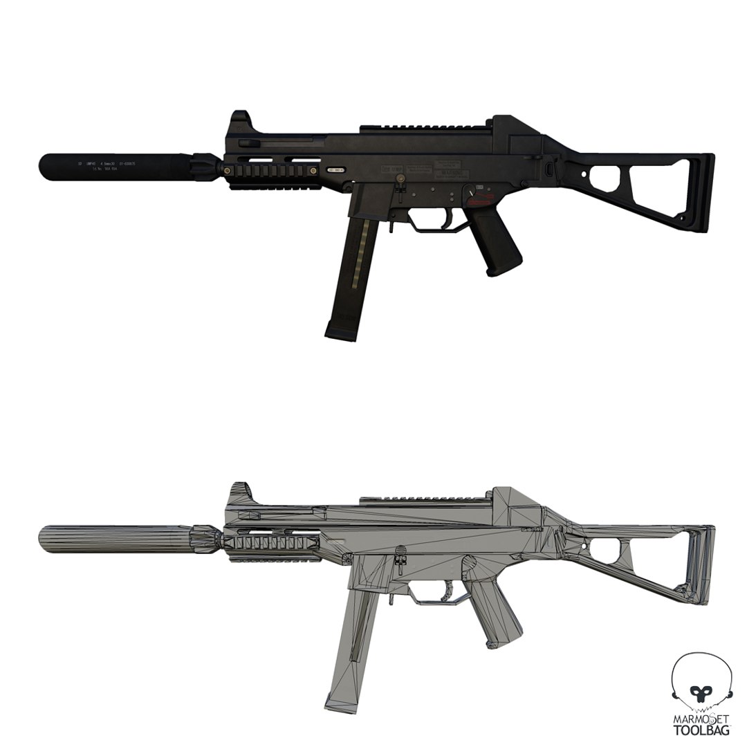 3dsmax Hk Ump 45 Silencer