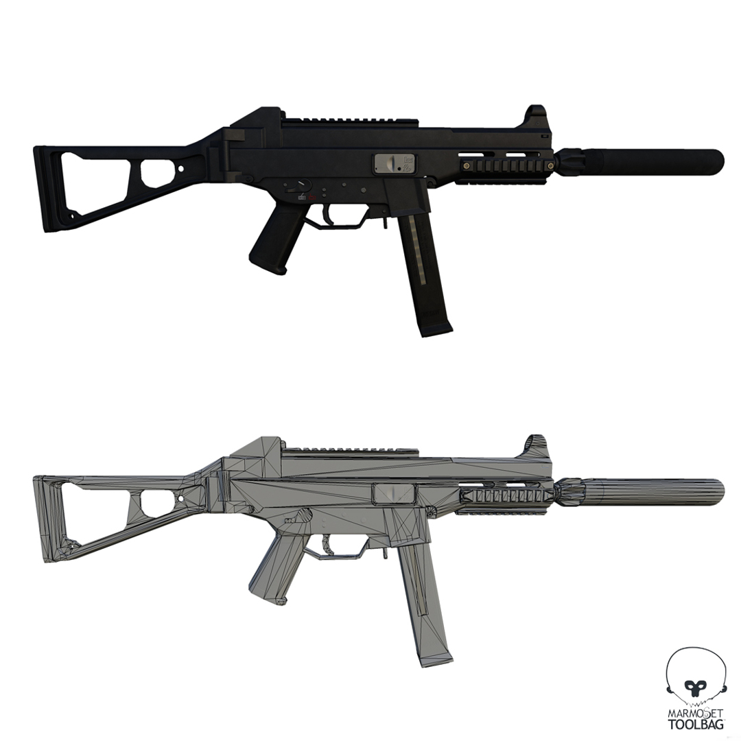 3dsmax hk ump 45 silencer