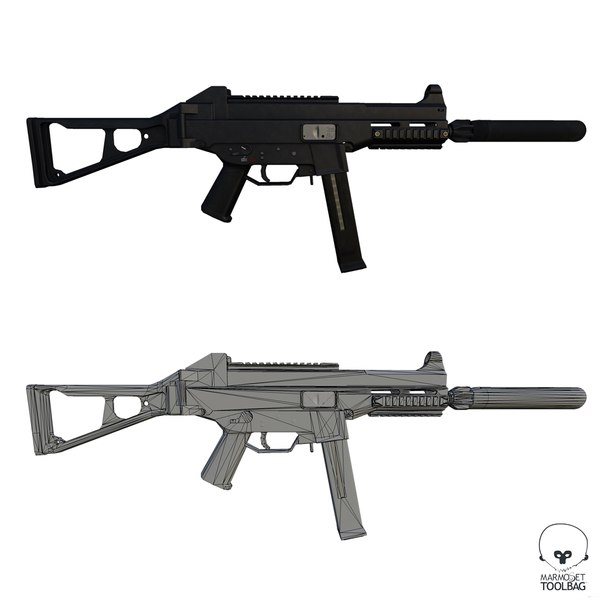 3dsmax hk ump 45 silencer