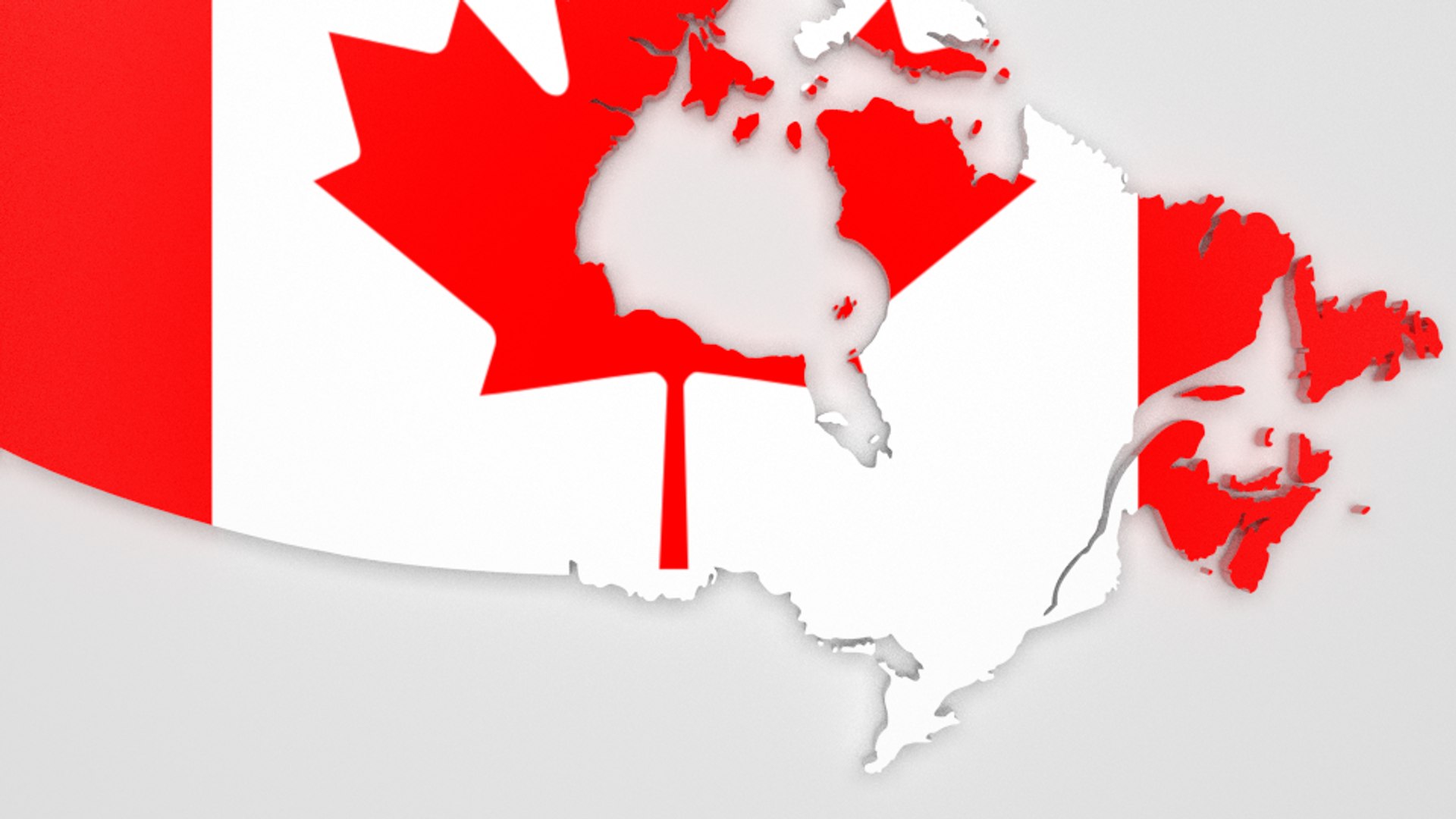 canada flag 3d model