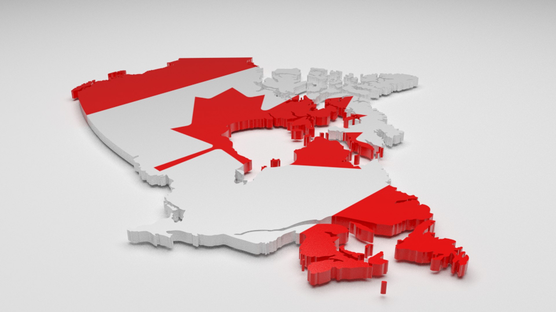 canada flag 3d model