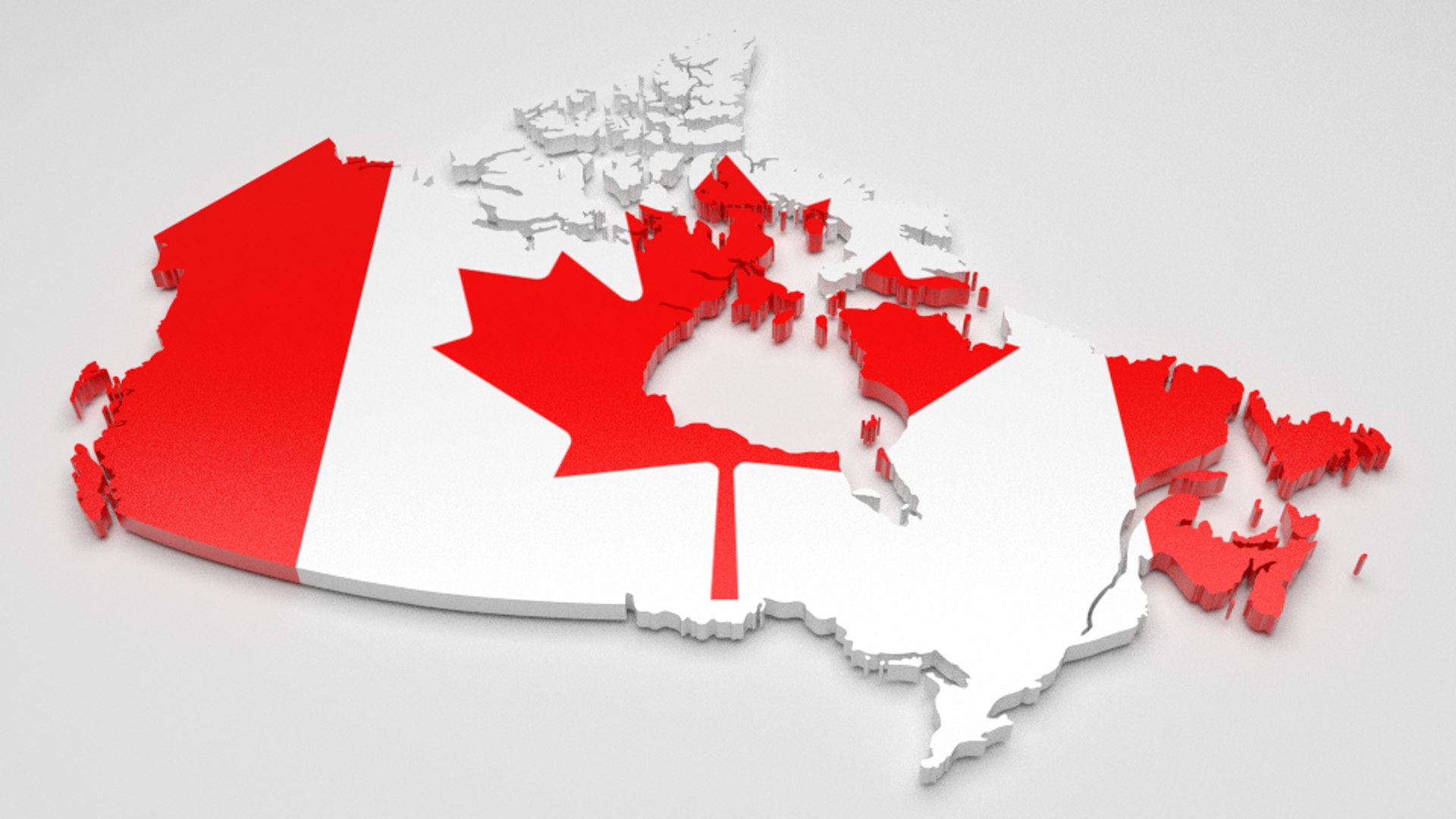 canada flag 3d model