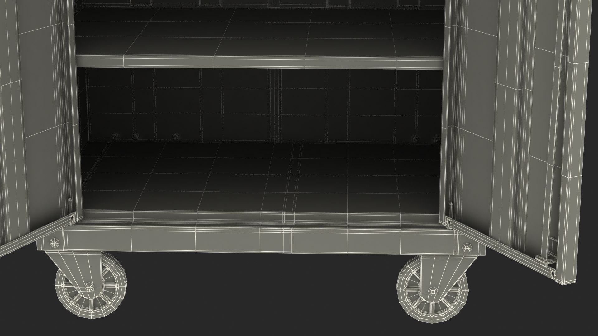 Grey Freestanding Garage Cabinet 3D Model - TurboSquid 2091425