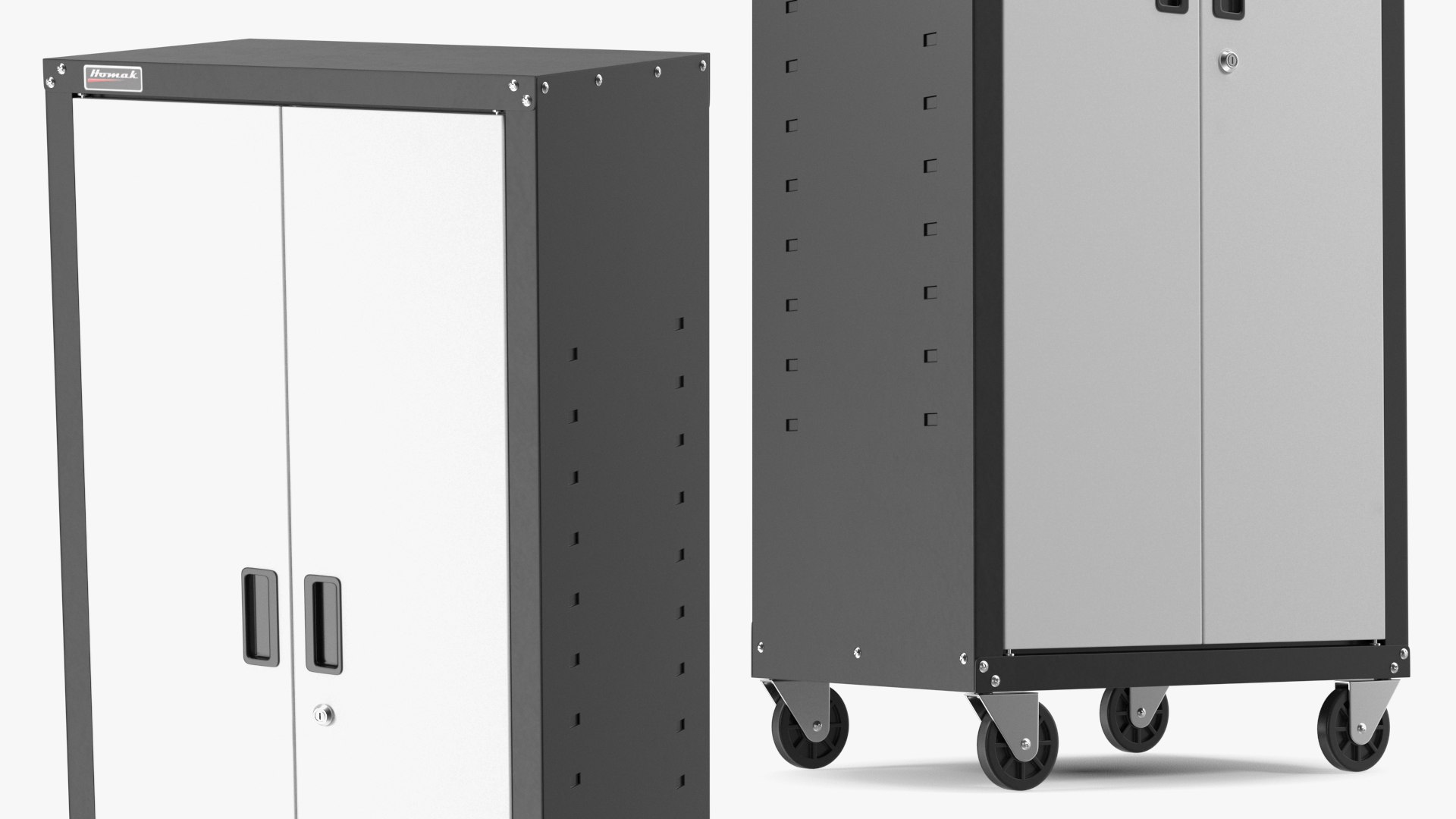 Grey Freestanding Garage Cabinet 3D Model - TurboSquid 2091425