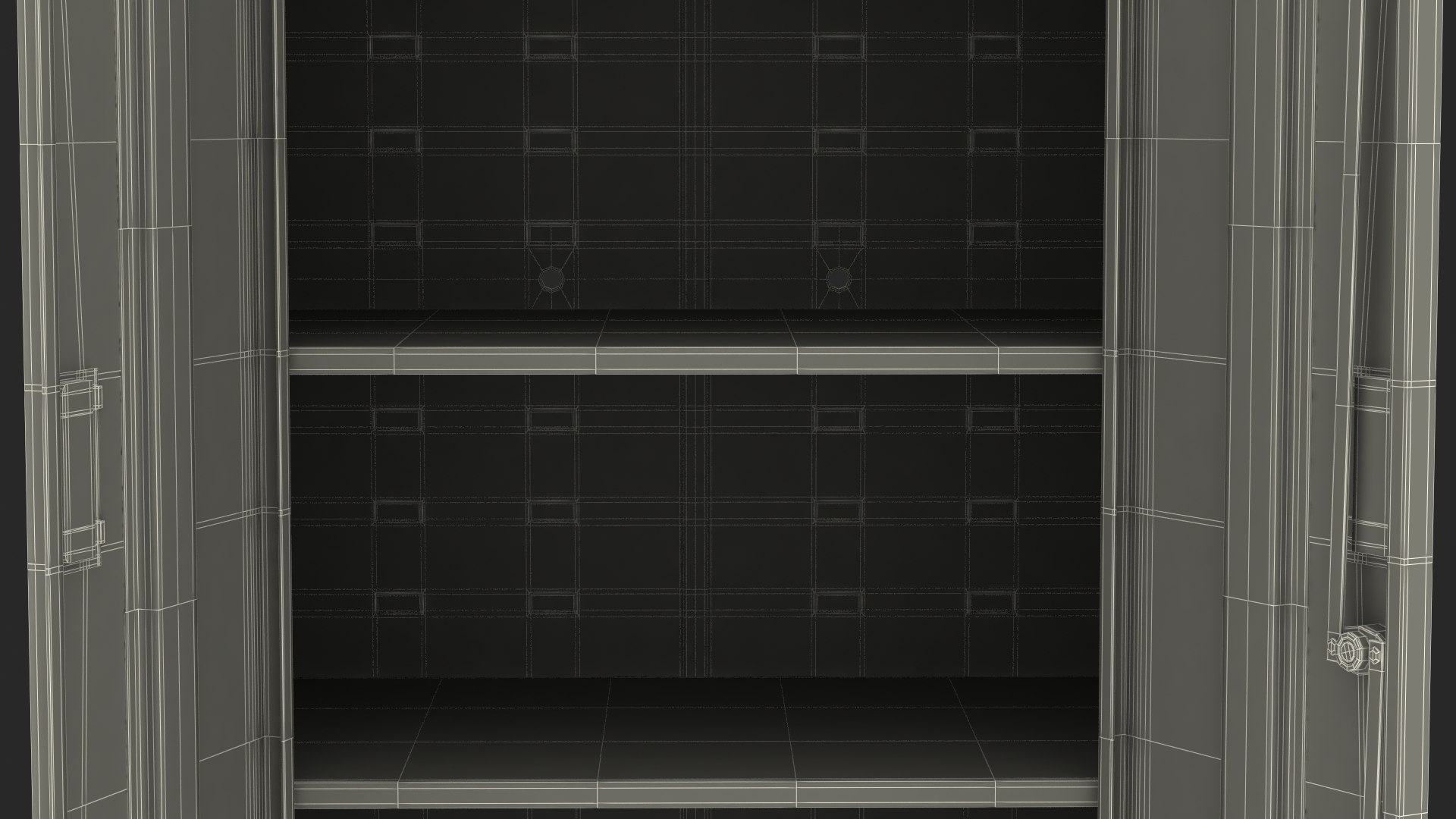 Grey Freestanding Garage Cabinet 3D Model - TurboSquid 2091425