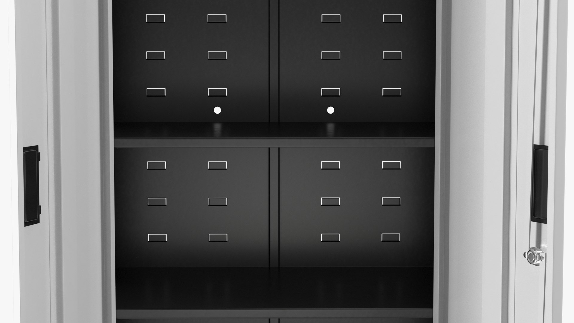 Grey Freestanding Garage Cabinet 3D Model - TurboSquid 2091425