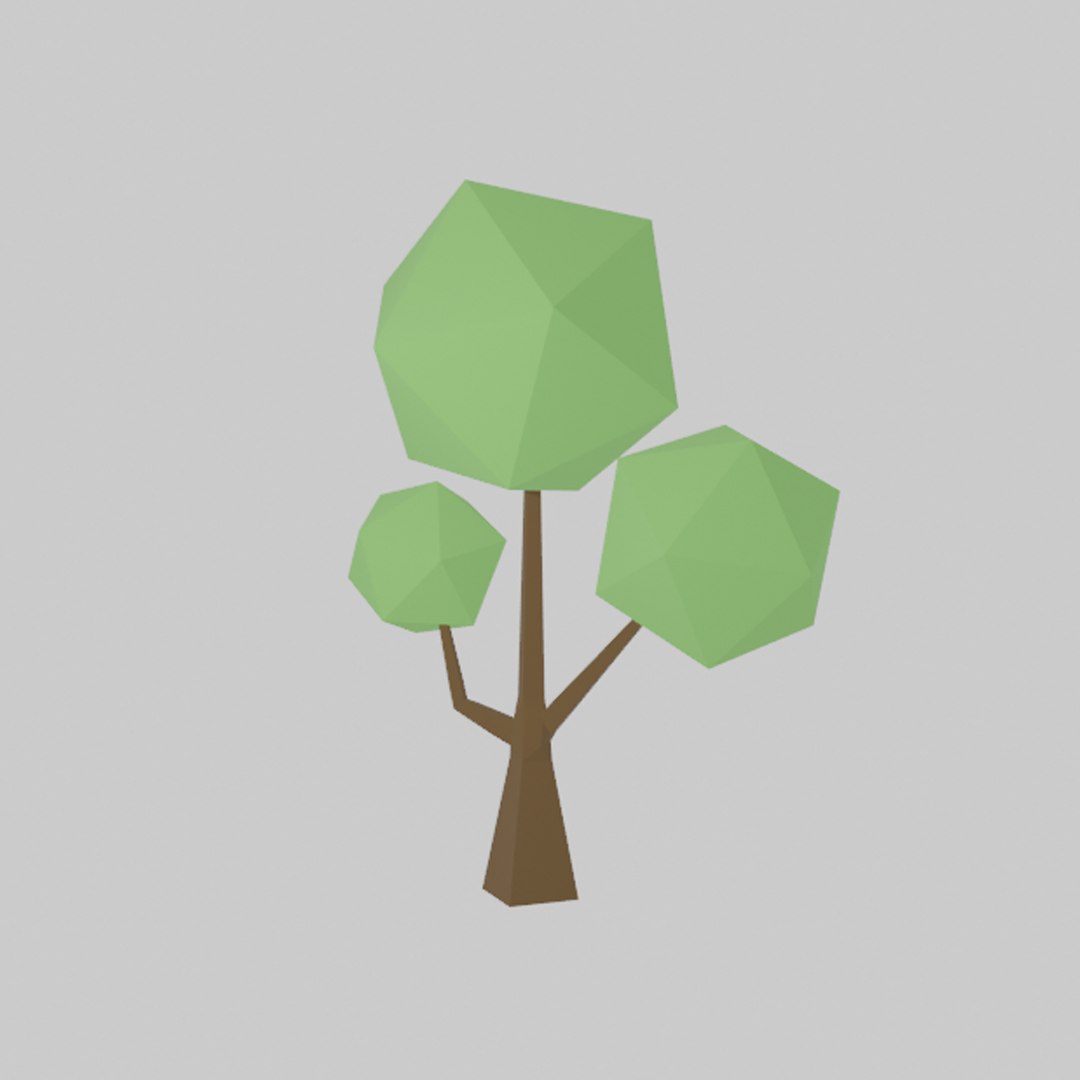 Simple Tree Low-poly 3D Model 3D Model - TurboSquid 1774951