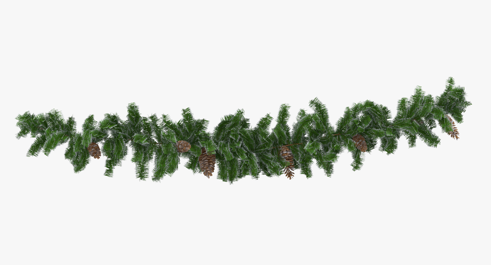 3D Garland Frosted Short - TurboSquid 1350825