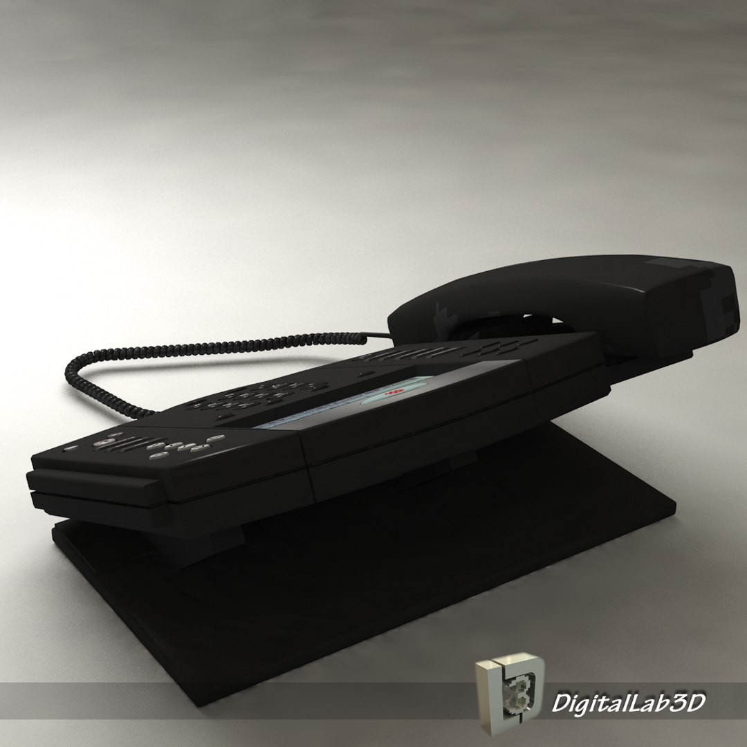Polycom Telephone Old 3d 3ds