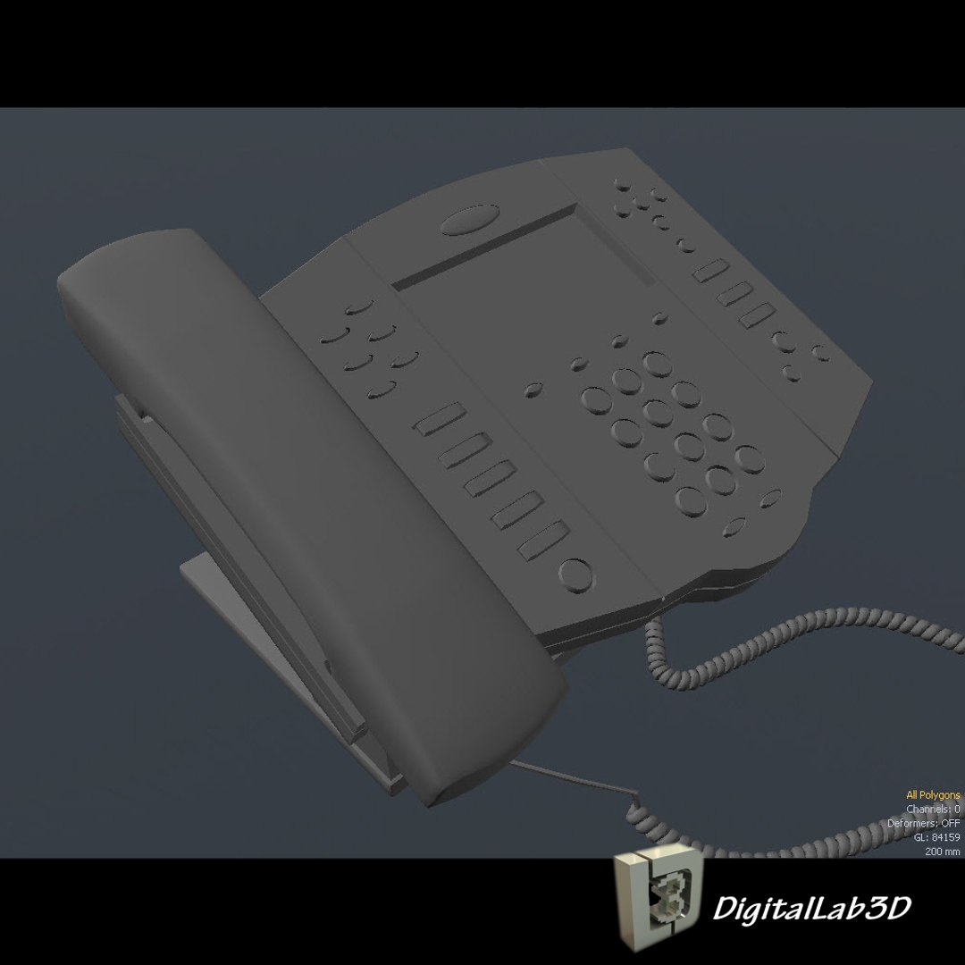 polycom telephone old 3d 3ds