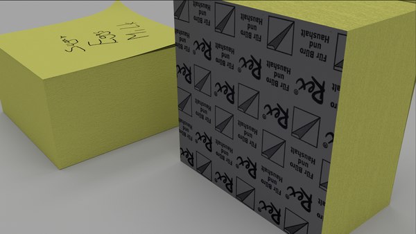 Post-It Note 3D Models for Download | TurboSquid