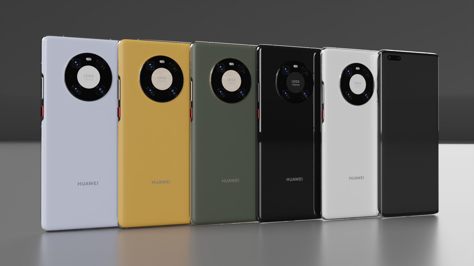 3D HUAWEI Mate 40 Pro 4G All Colors Smartphone - TurboSquid 2074803