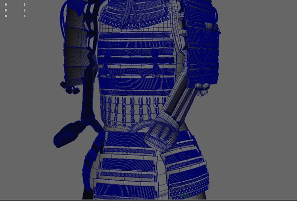 samurai armor obj