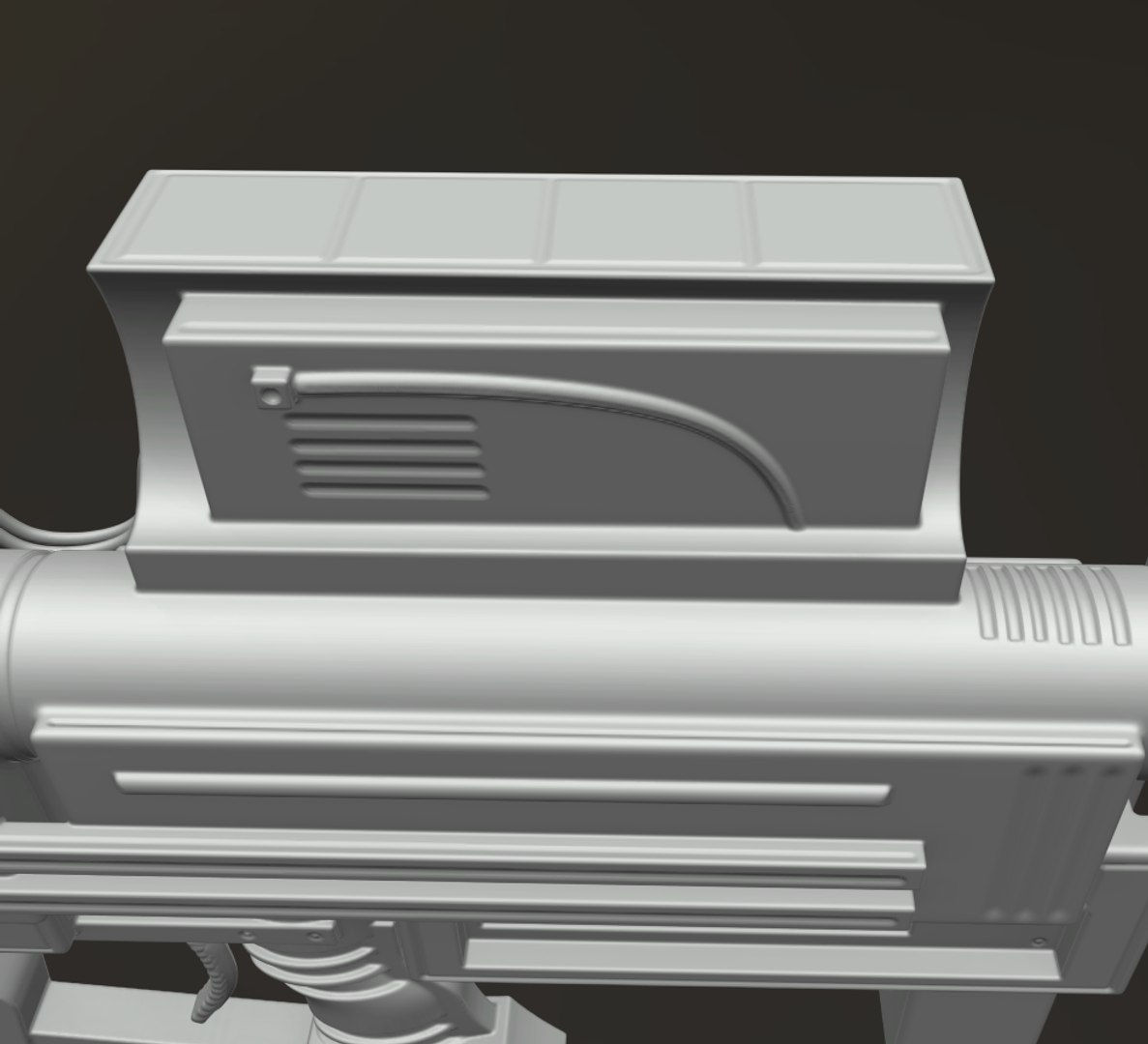 3d heavy blaster gun model