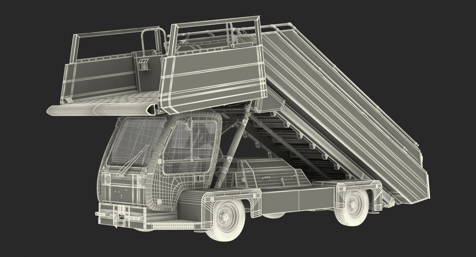 Passenger Steps Car Tld 3d C4d