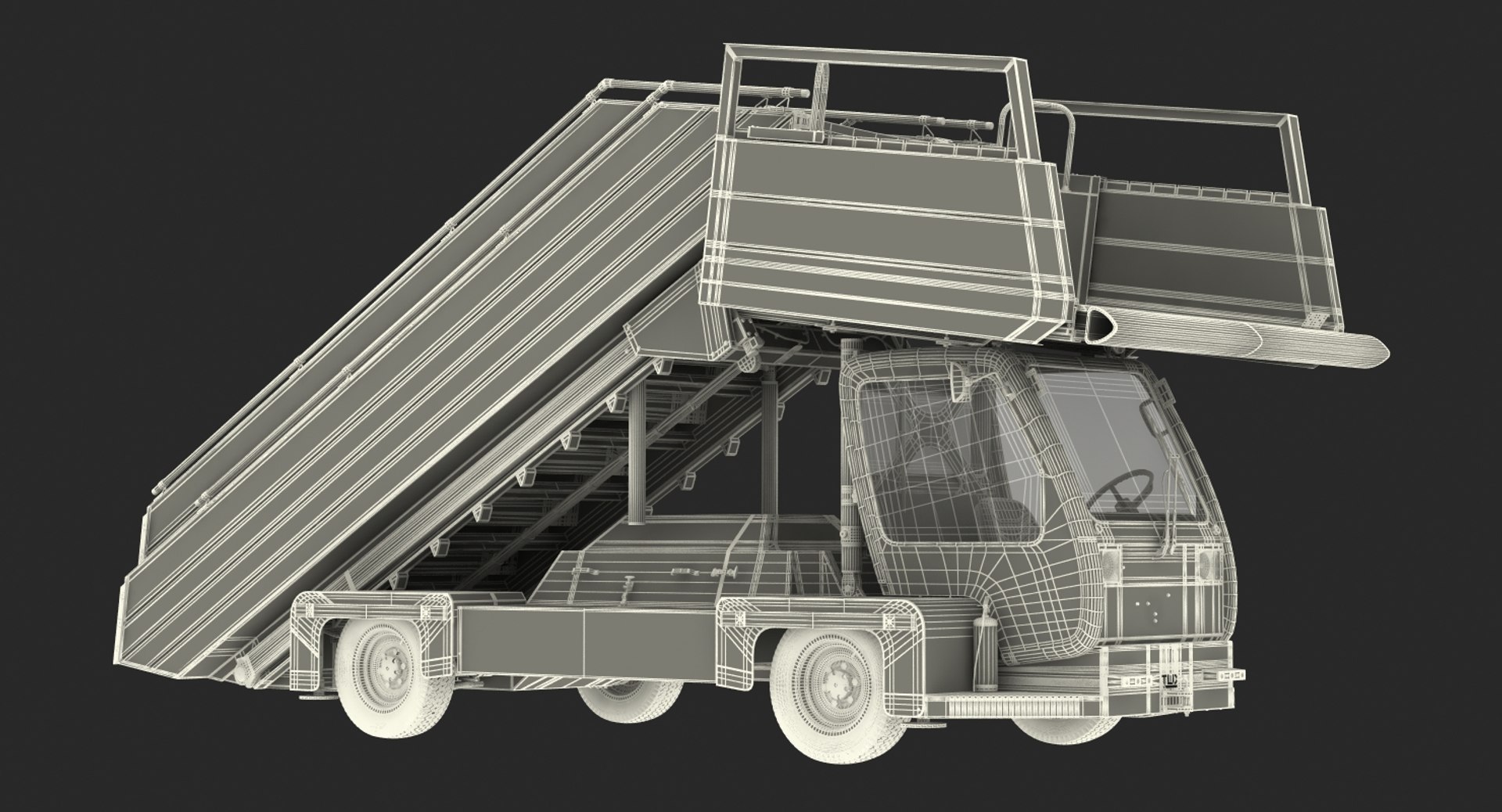 Passenger Steps Car Tld 3d C4d