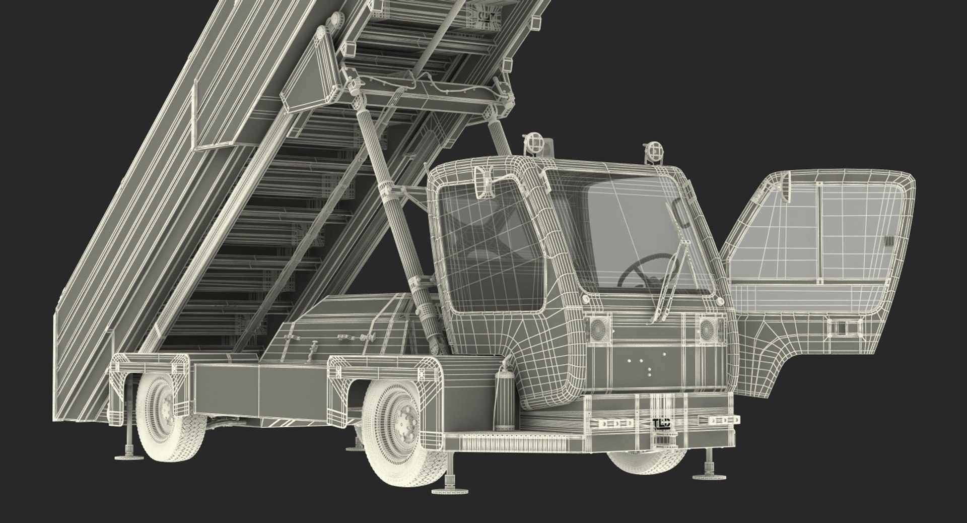 Passenger Steps Car Tld 3d C4d