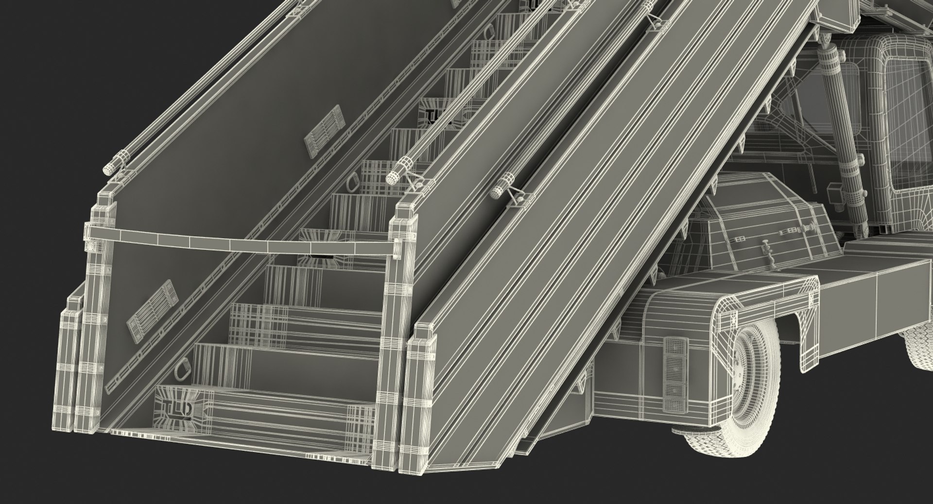 Passenger Steps Car Tld 3d C4d