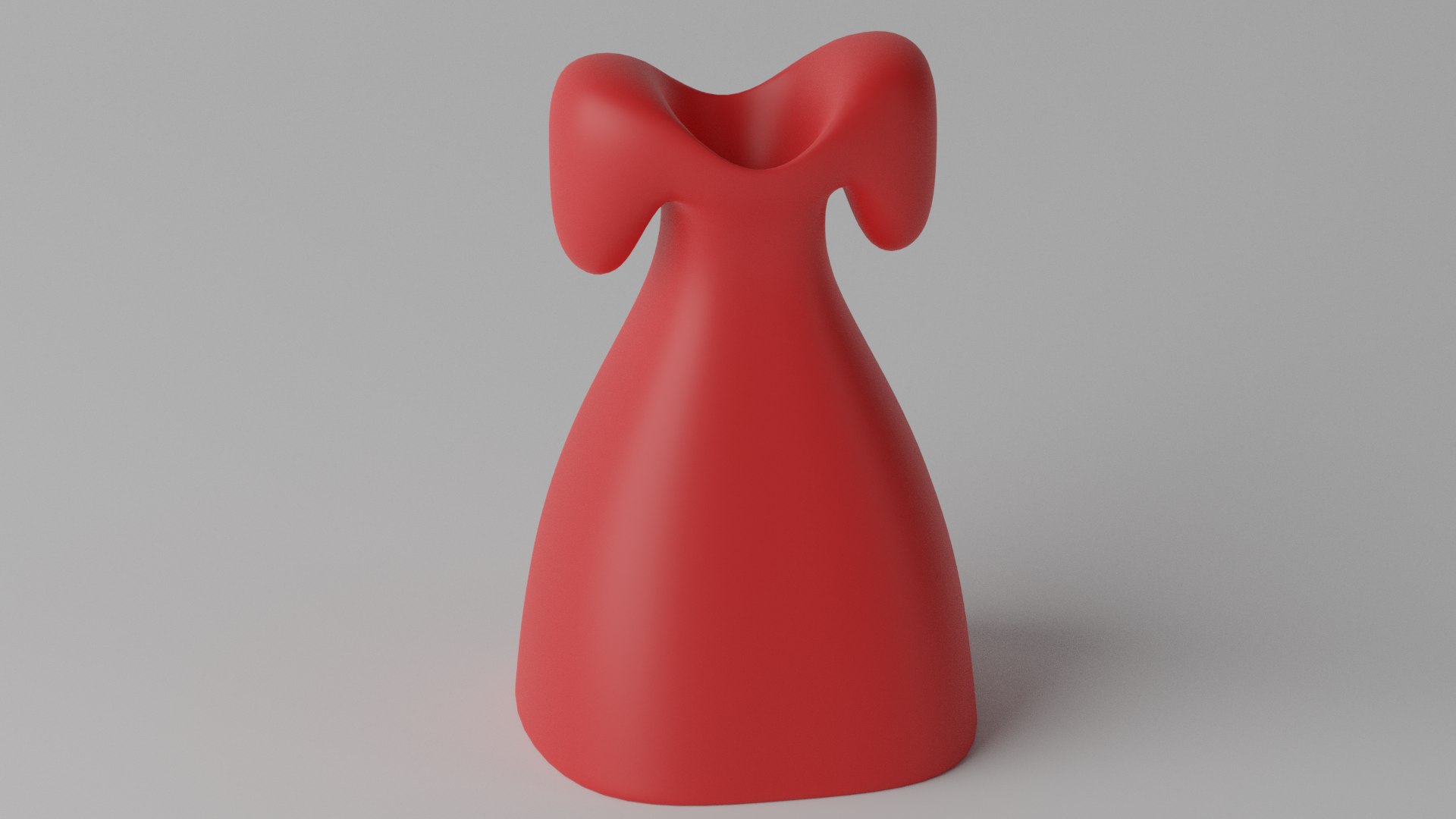 3D Cartoon Red Dress - TurboSquid 2093892