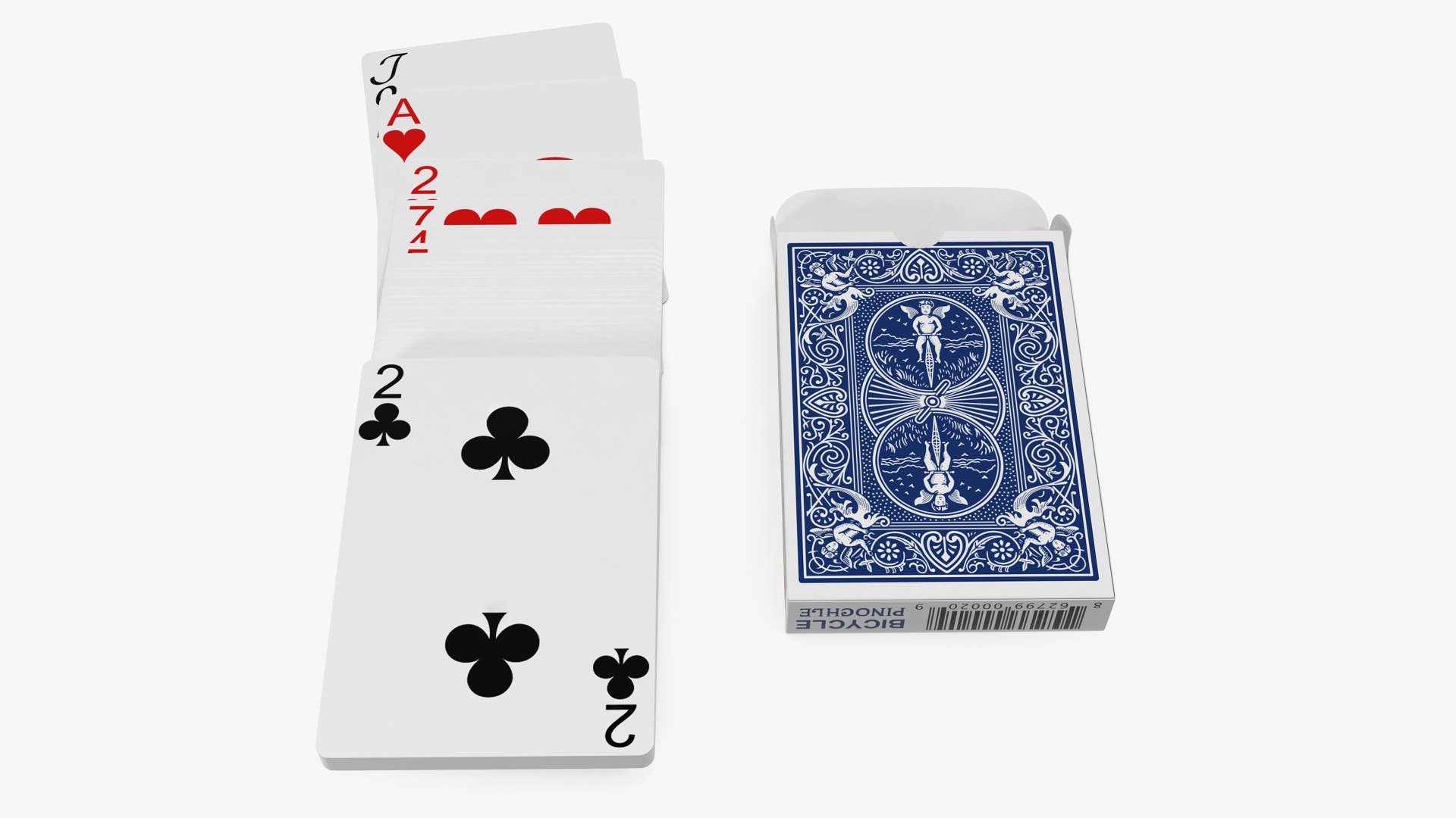 3D Open Poker Cards Deck Model - TurboSquid 1495673