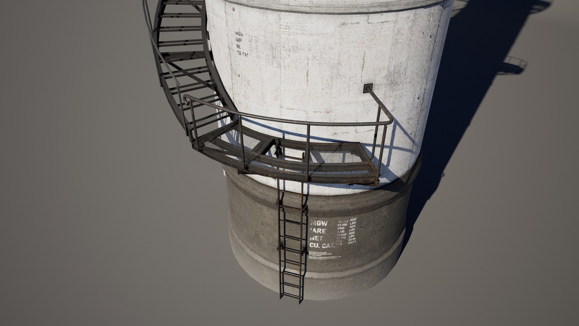 3D Industrial Storage Silo Tank - TurboSquid 2476179