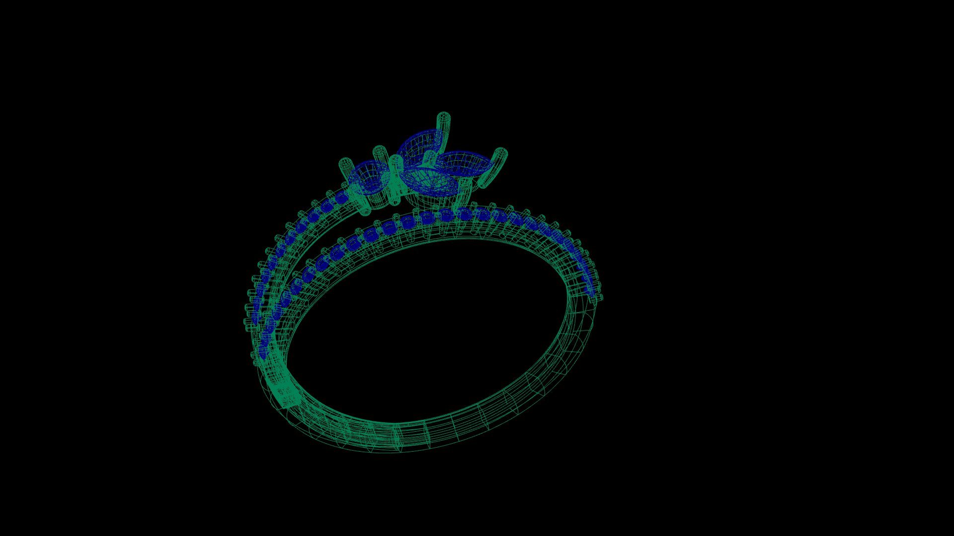 Diamond Round Engagement Ring 3D Model - TurboSquid 2334646