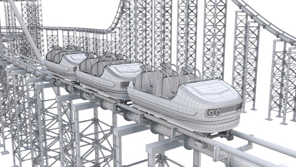 modelo 3d Colección de atracciones del parque de atracciones ...