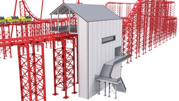 modelo 3d Colección de atracciones del parque de atracciones ...