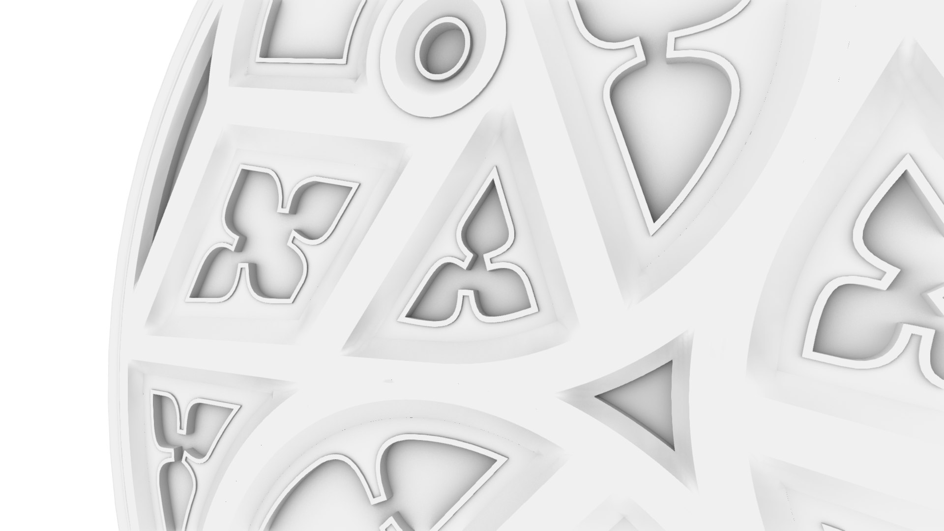 3D Rose Window Model - TurboSquid 2109293