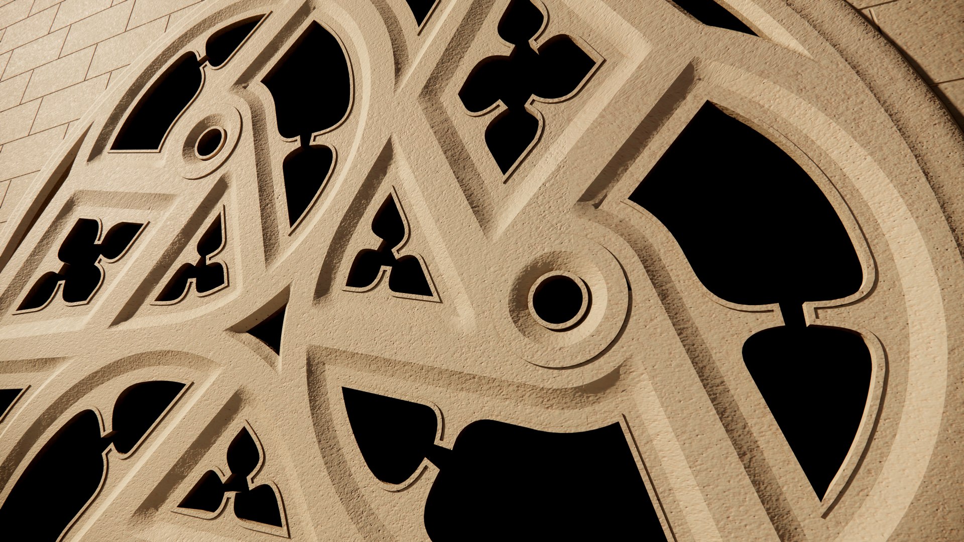 3D Rose Window Model - TurboSquid 2109293