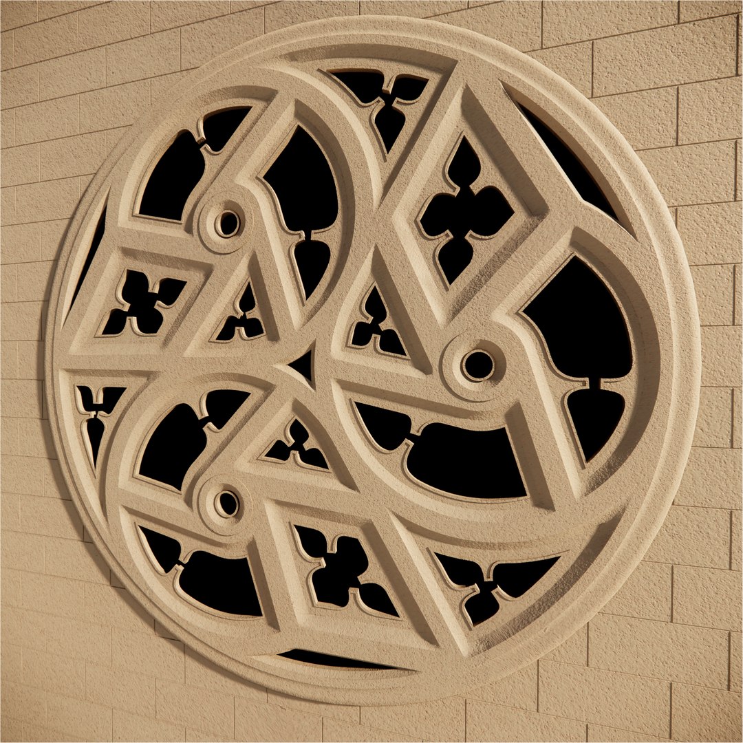 3D Rose Window model - TurboSquid 2109293