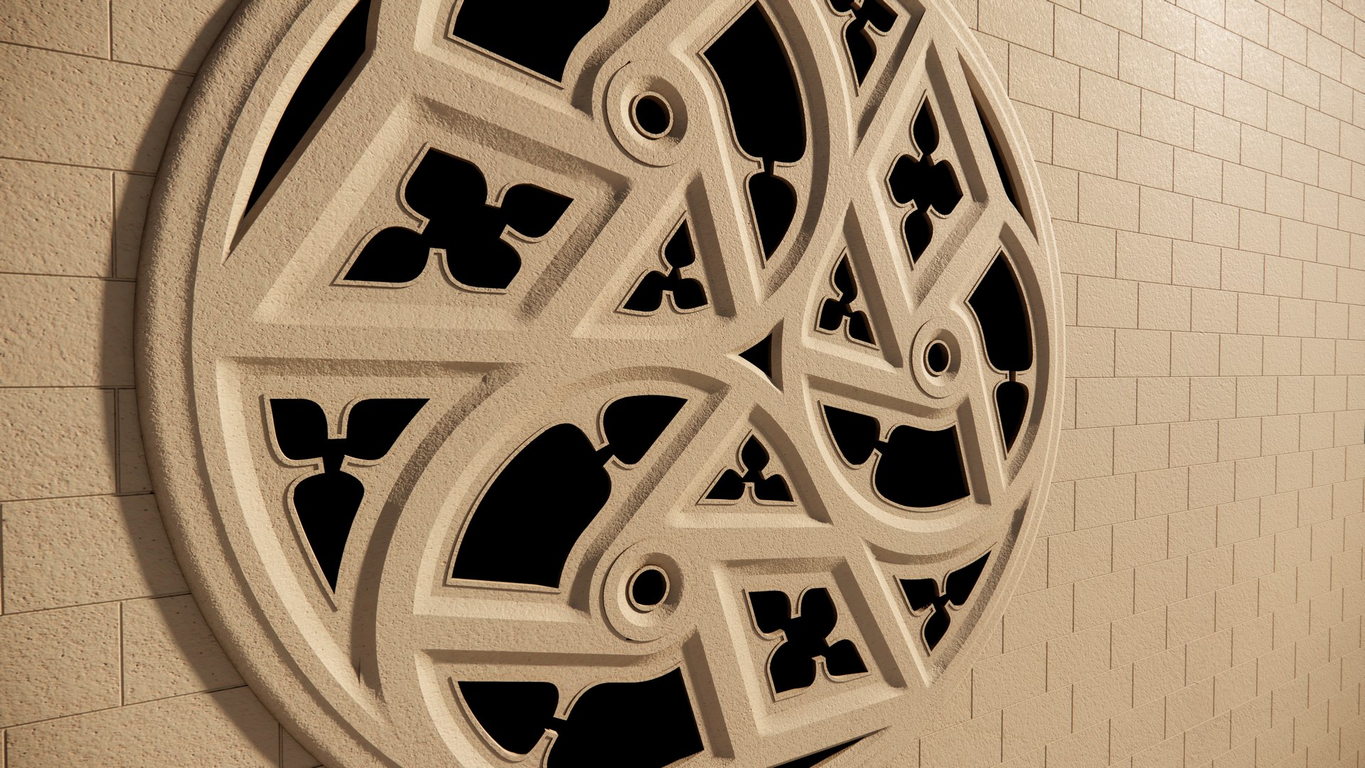 3D Rose Window Model - TurboSquid 2109293