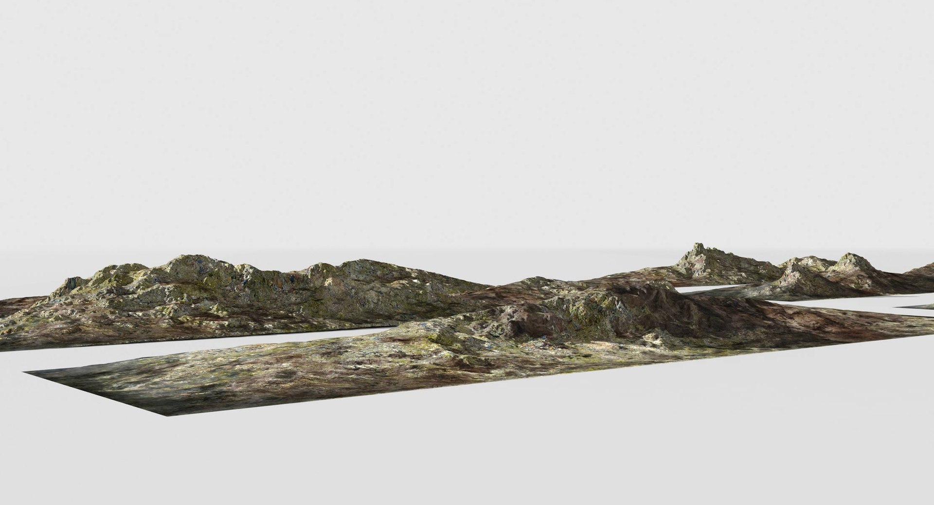 3d Mountain Range 6 Terrains