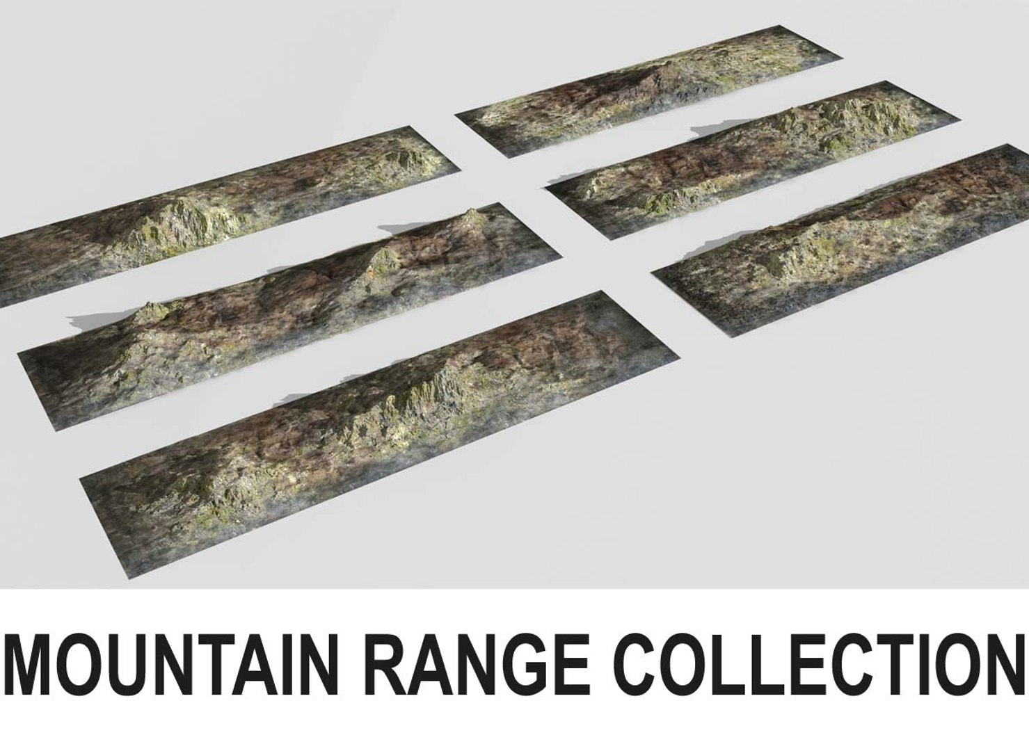 3d Mountain Range 6 Terrains