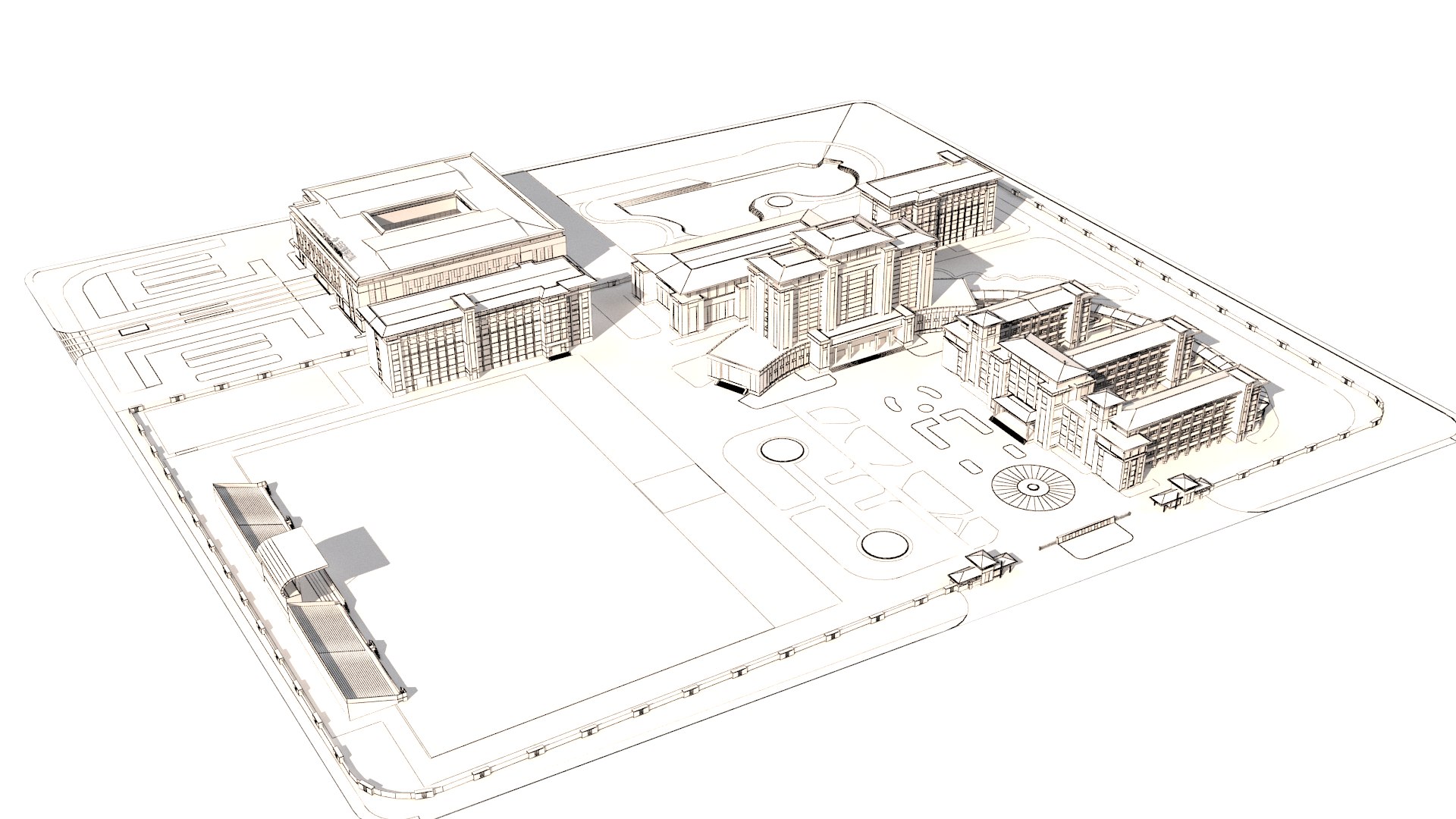 School 3D model - TurboSquid 2134003