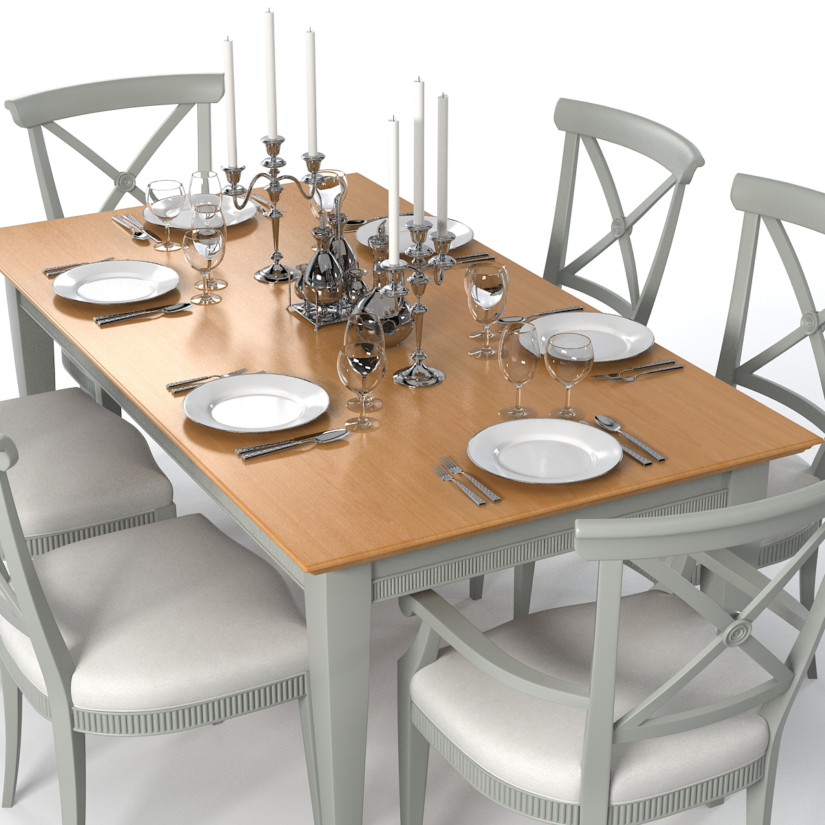 served dining table 3ds