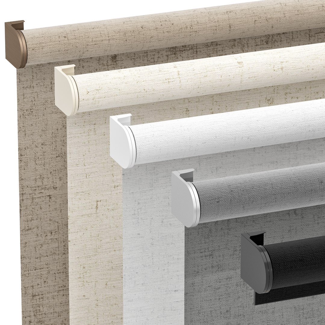 3D Roller Blinds Set 01 - TurboSquid 2236858