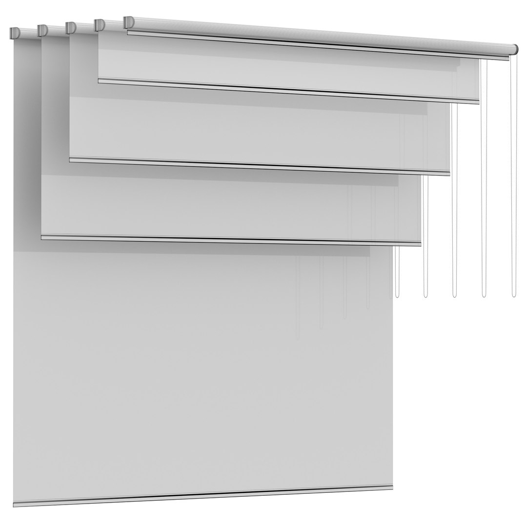 3D Roller Blinds Set 01 - TurboSquid 2236858